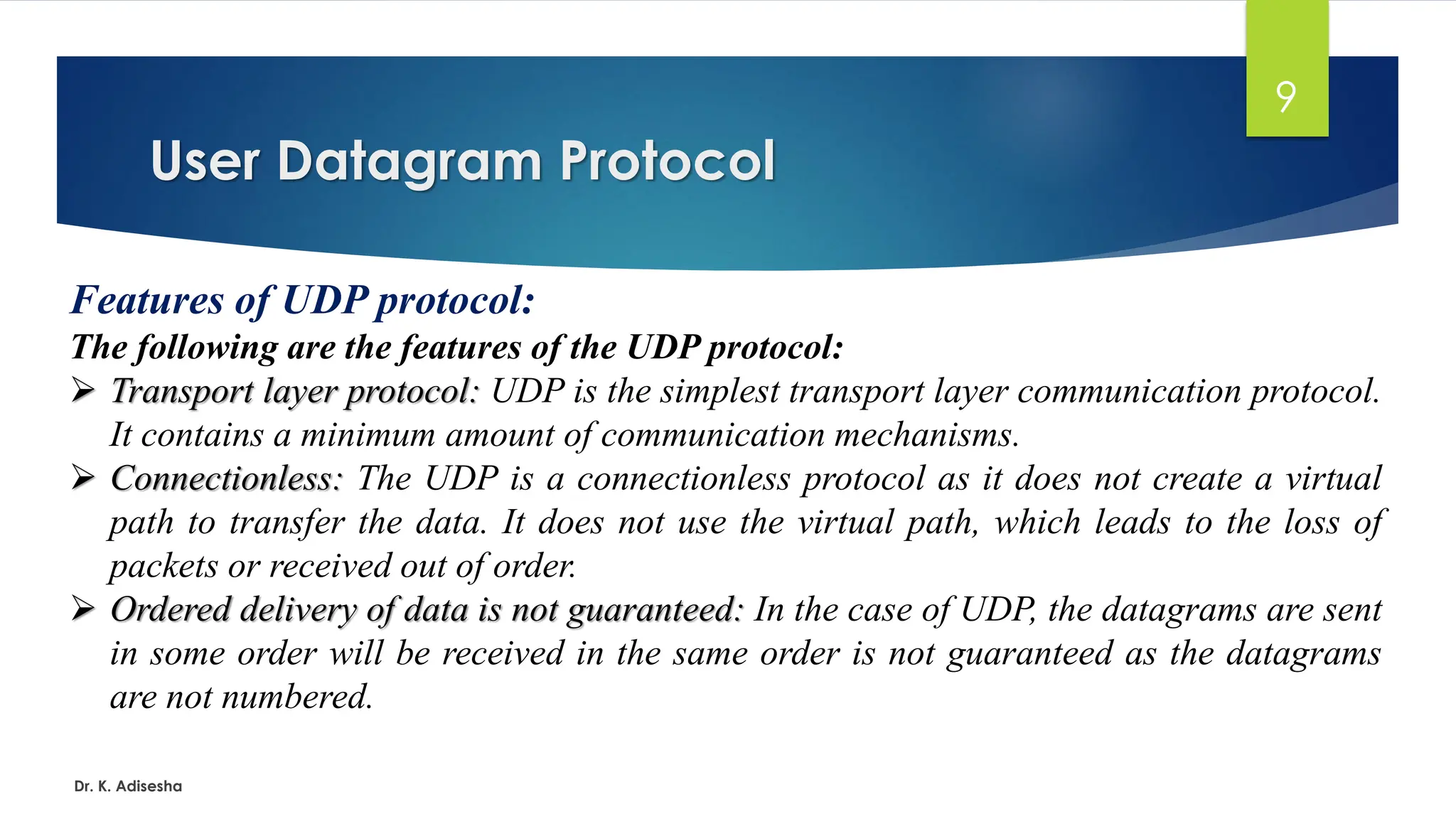 CCN Unit-5 Transport & Application Layer by Adi.pdf | Computer ...