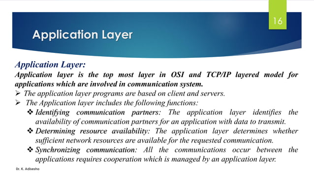 Ccn Unit 5 Transport And Application Layer By Adipdf Computer Networking Computing