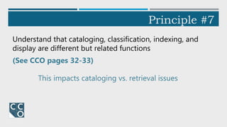 CCO (Cataloging Cultural Objects): Structuring and Storing Data with ...