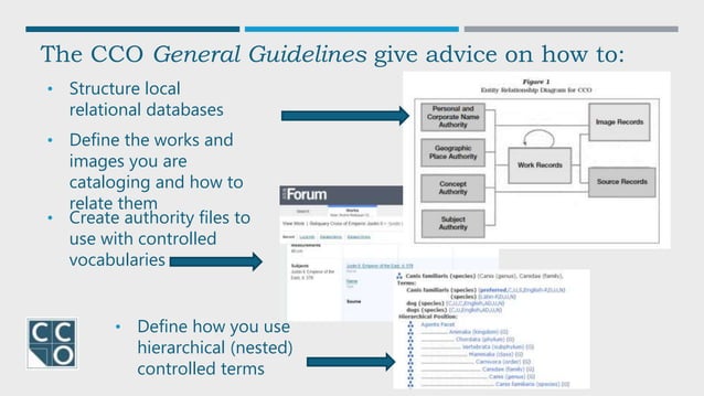 CCO (Cataloging Cultural Objects): Why CCO? | PPTX