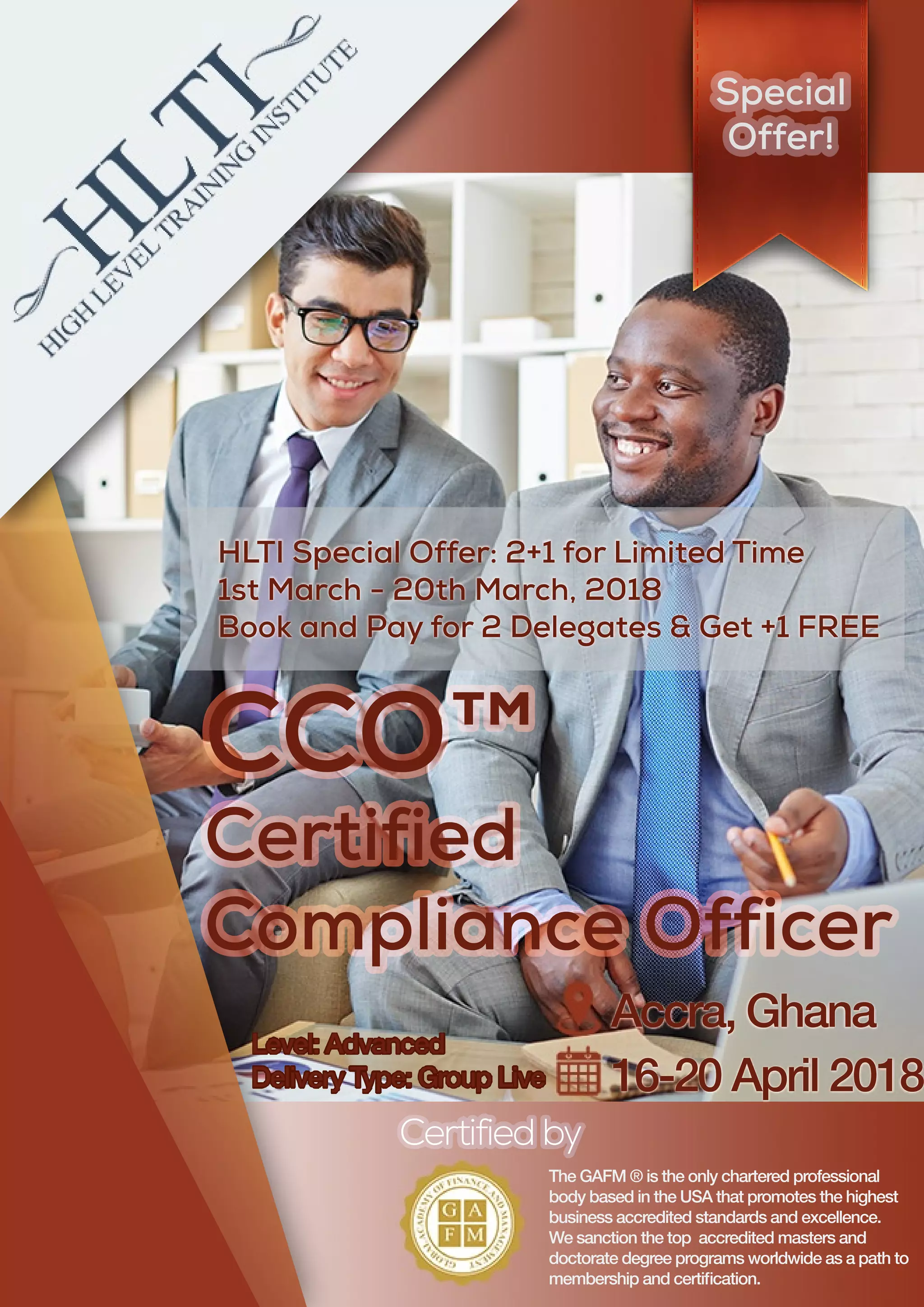 CCO™ - Certified Compliance Officer 16-20 April 2018 Accra,Ghana | PDF