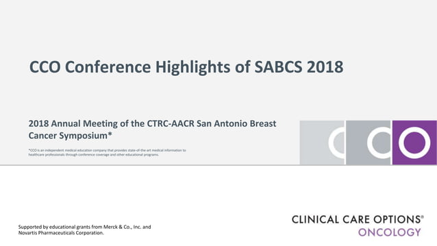Conference Highlights of SABCS 2018 | PPT