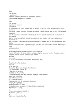 C code examples | DOCX
