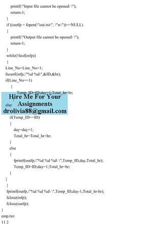 C code#include stdio.hint main(void) { FILE infp, o.pdf