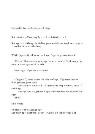 C code This program will calculate the sum of 10 positive .docx