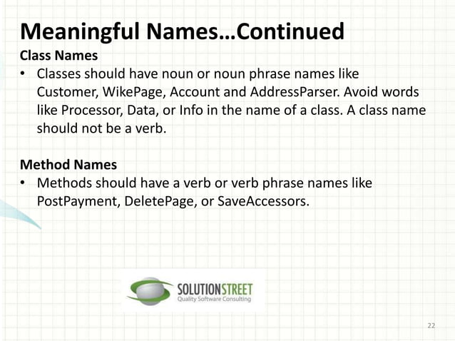 C Coding Standards Good Programming Principles And Refactoring Ppt 9099