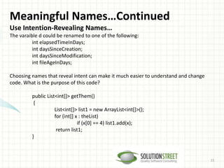 C# coding standards, good programming principles & refactoring | PPT