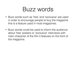 Codes and conventions of film magazines | PPT