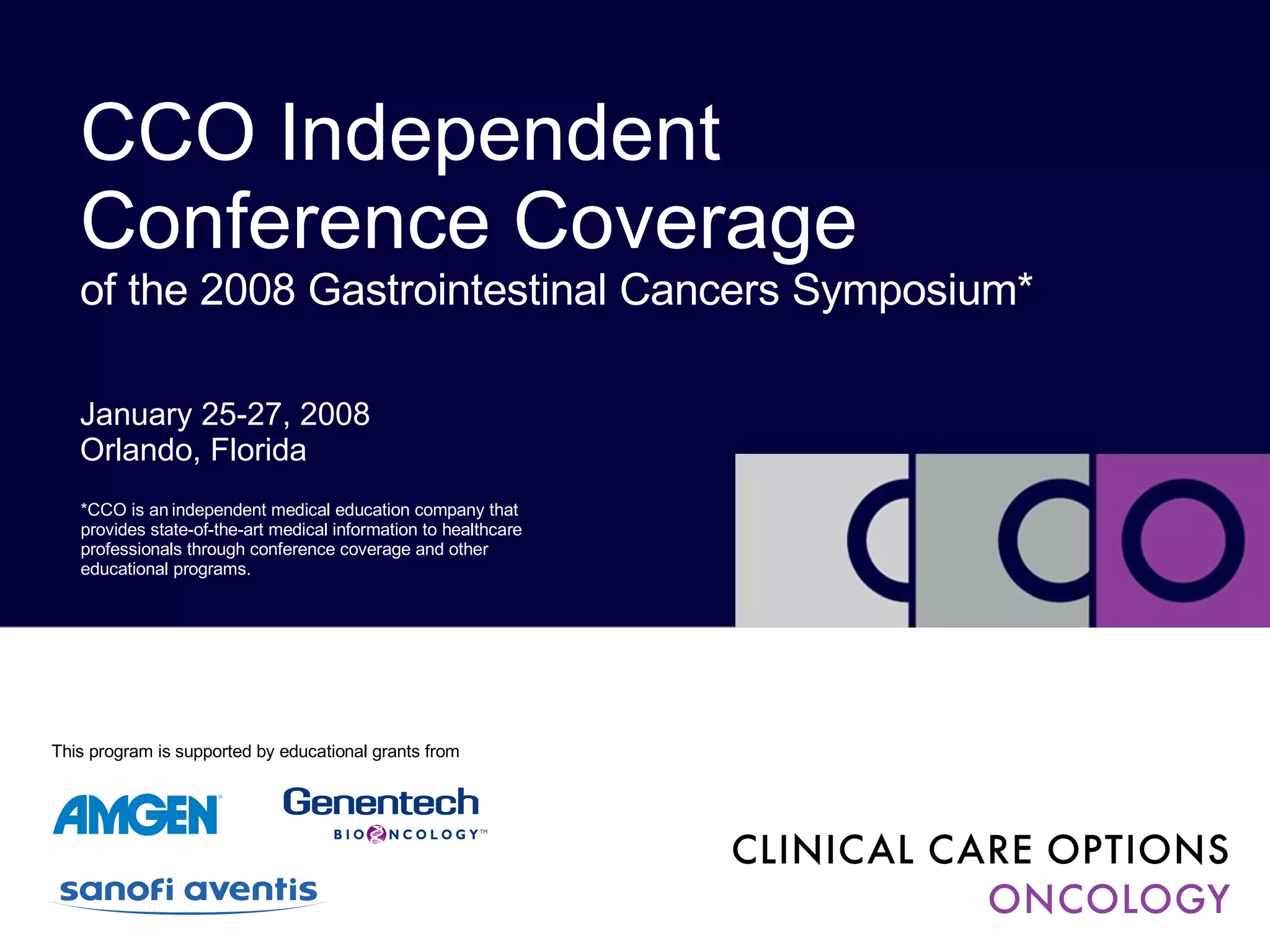 Cco Gi 2008 Cr Slideset | PPT