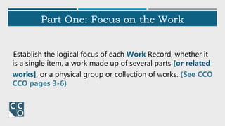 CCO in Action: Work Context | PPT