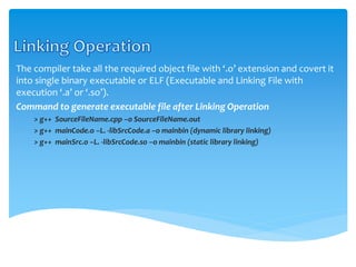 C++ compilation process | PPTX