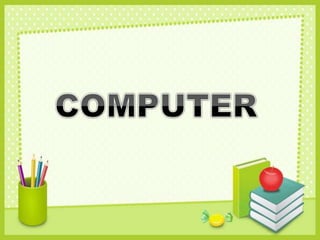 Computer is a machine | PPTX