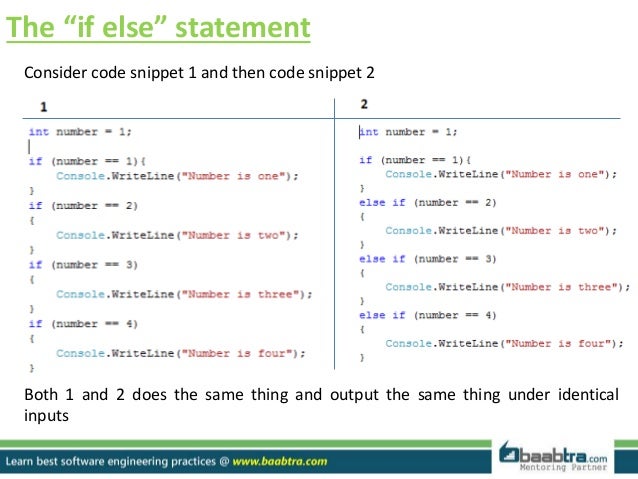 C Conditional Branching Statement 5636