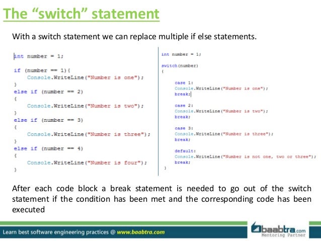 C Conditional Branching Statement