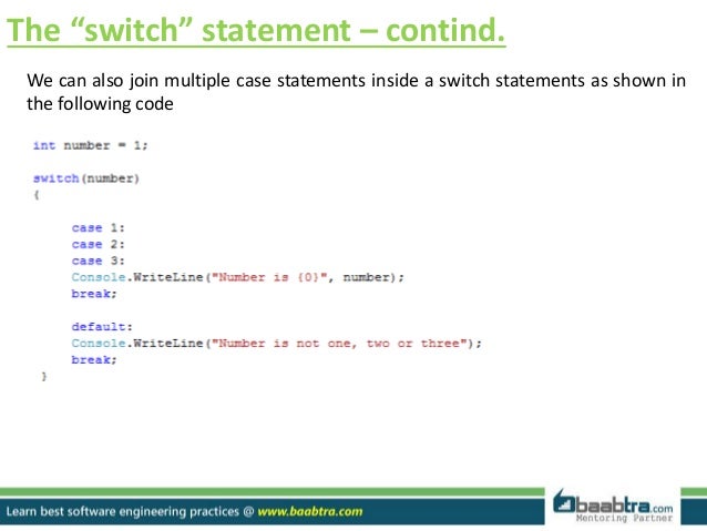 C Conditional Branching Statement