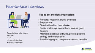 Stand Out in the Interview workshop | PPTX