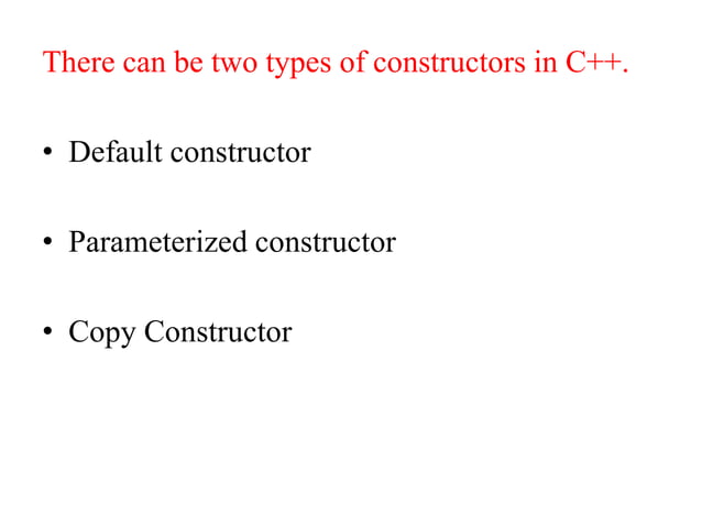 C Constructor And Destructors Pptx