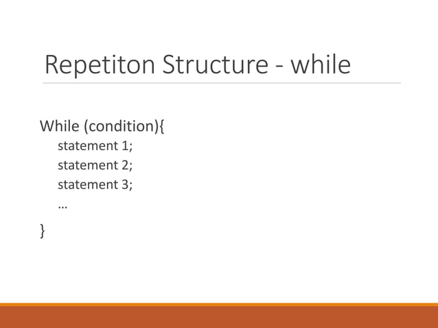 C# Control Statements, For loop, Do While.ppt