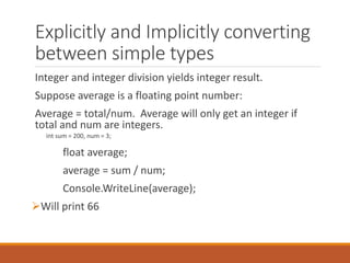 C# Control Statements, For loop, Do While.ppt