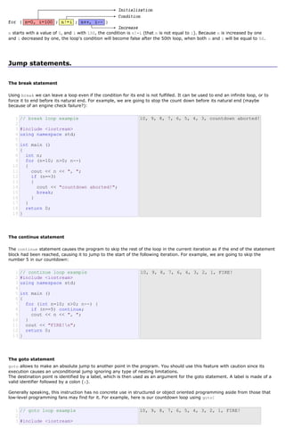 C++ control structure | PDF | Programming Languages | Computing
