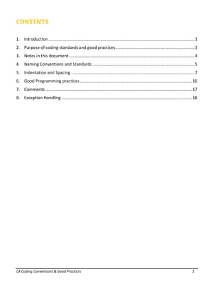 C# conventions & good practices | PDF