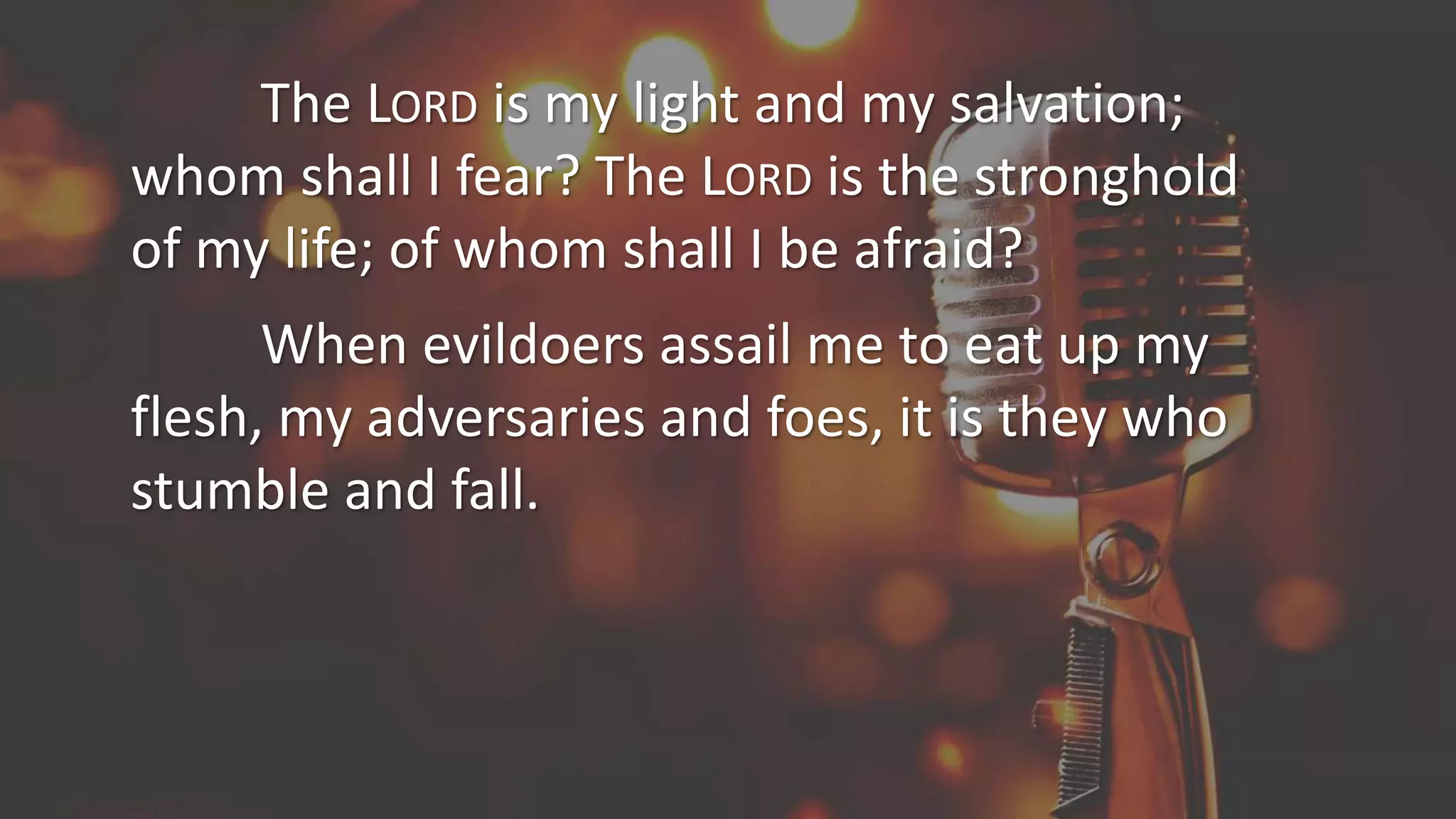 Psalm 27 | PPTX