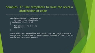 C++ Core Guidelines | PPT