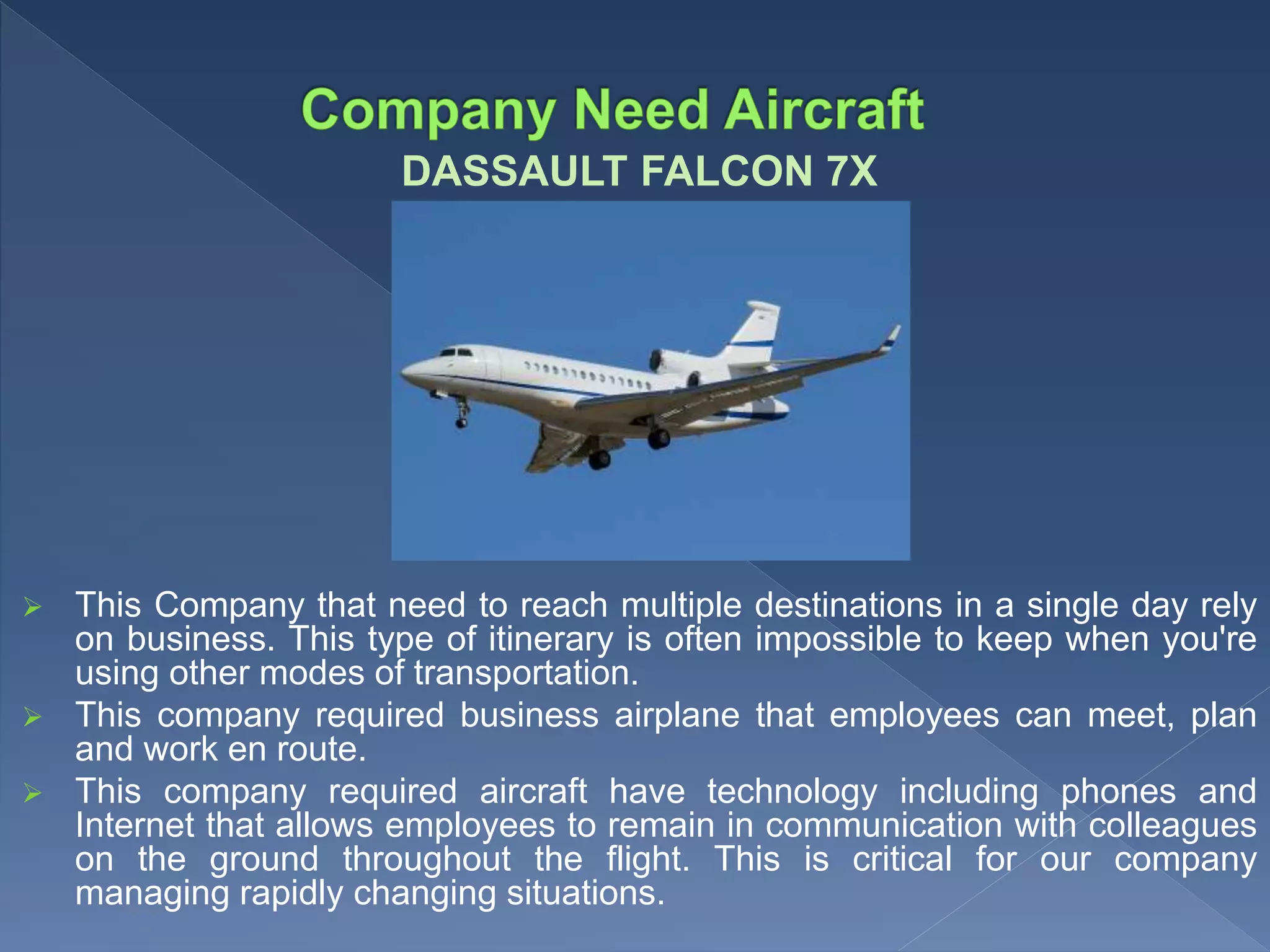 Private jet for company | PPTX