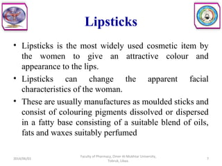 Cosmetic products | PPT