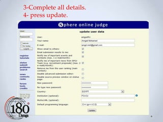 C++ course online judge registration | PPTX | Technology & Computing