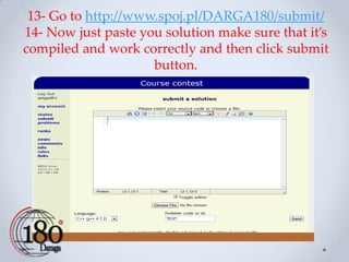 C++ course online judge registration | PPTX | Technology & Computing