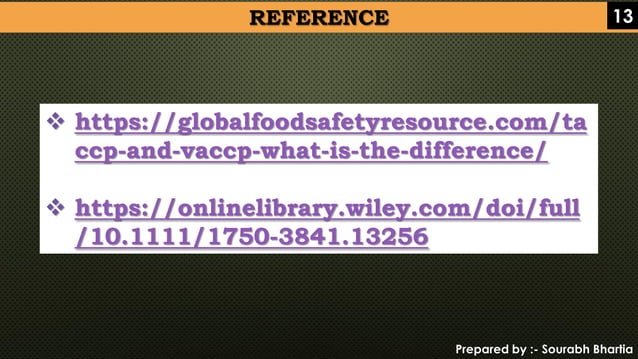 CRITICAL CONTROL POINTS | PDF