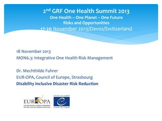 Disability Inclusive Disaster Risk Reduction | PPTX