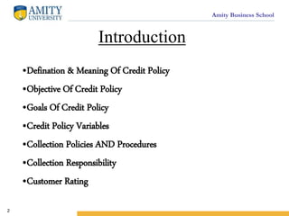 Corporate Credit Policy | PPT