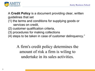 Corporate Credit Policy | PPT