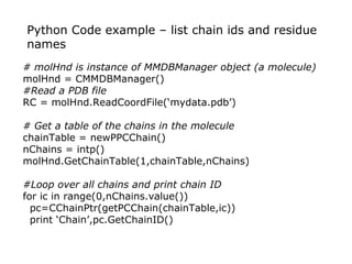 Ccp4 mmdb-python | PPT