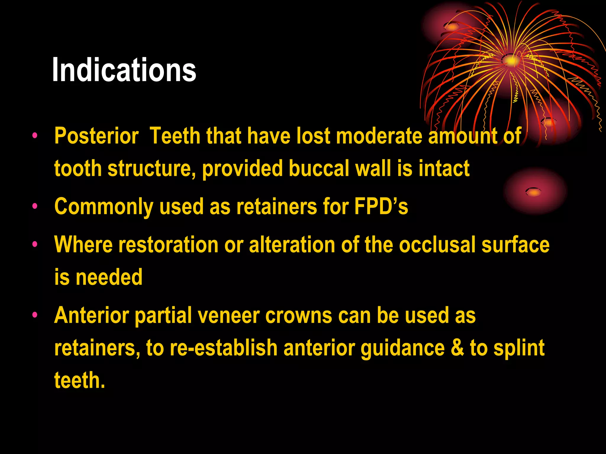 partial coverage restorations | PDF