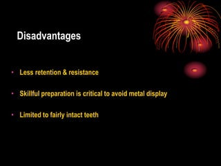 partial coverage restorations | PDF