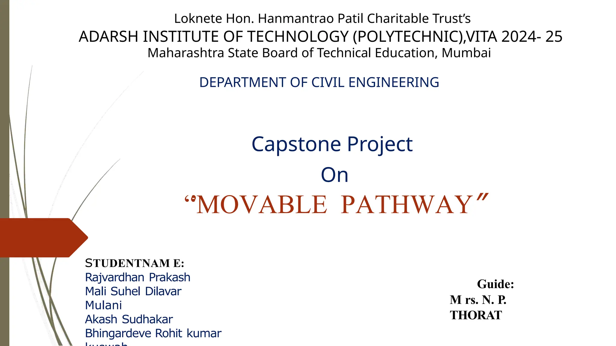 ccp final civil.pptx movable pathway for footpath purpose | PPTX