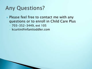 Child Care Plus information session | PPTX