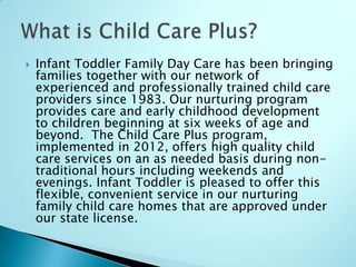 Child Care Plus information session | PPTX