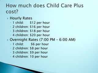 Child Care Plus information session | PPT