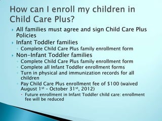 Child Care Plus information session | PPTX