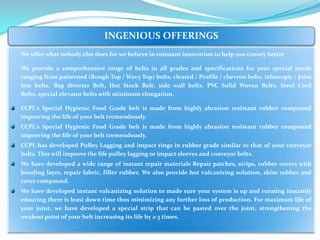 Conveyor Belts | PPTX