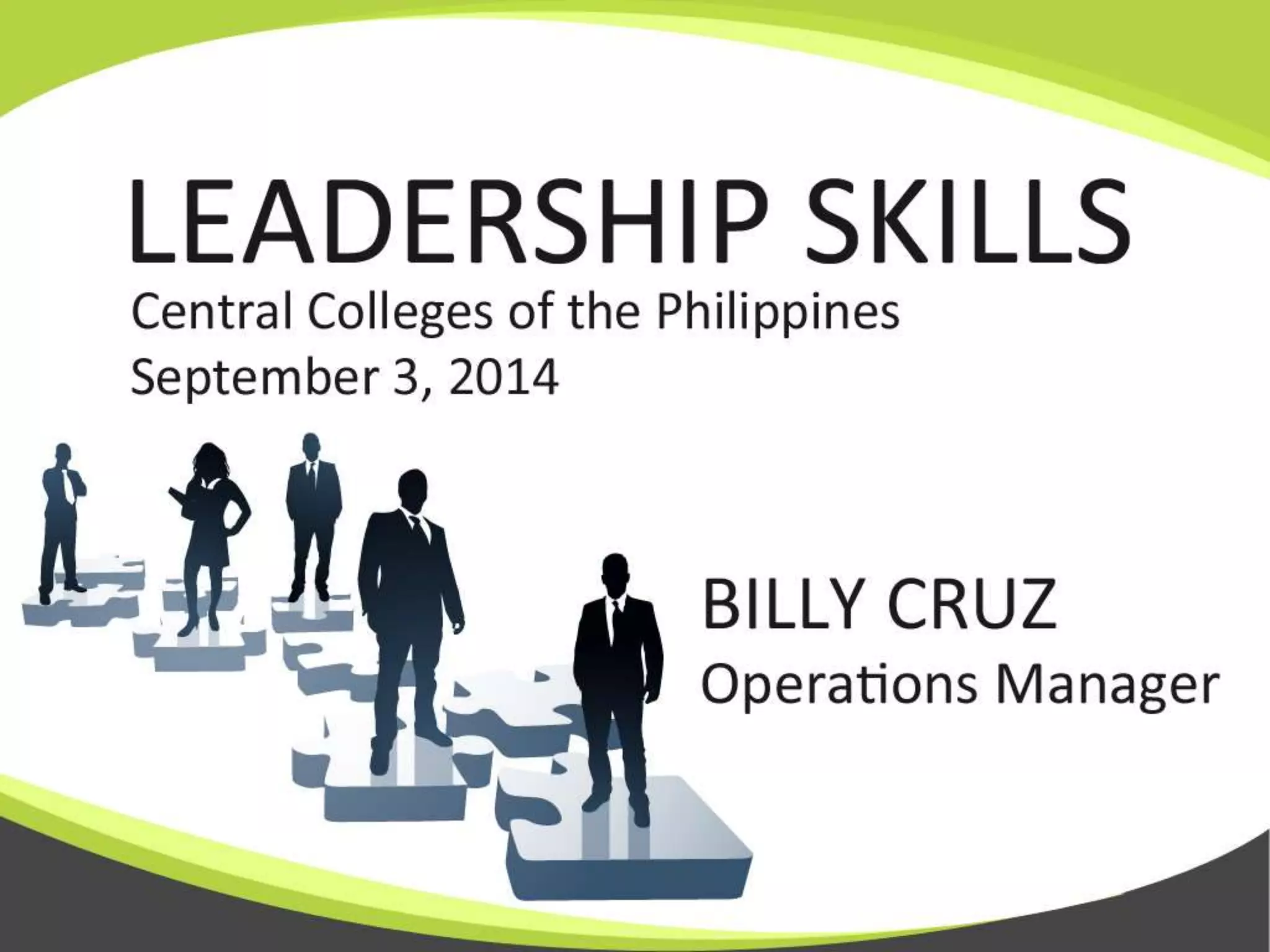 Developing your Leadership Skills | PPTX