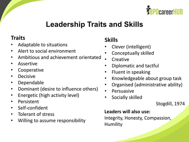 Developing your Leadership Skills | PPTX | Business | Business and Finance