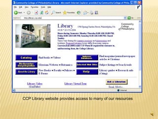 CCP Library Services Overview | PPT