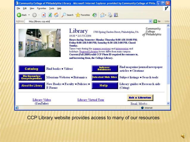 CCP Library Services Overview | PPT
