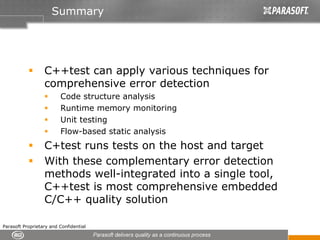 Beyond Static Analysis: Integrating C and C++ Static Analysis with Unit ...