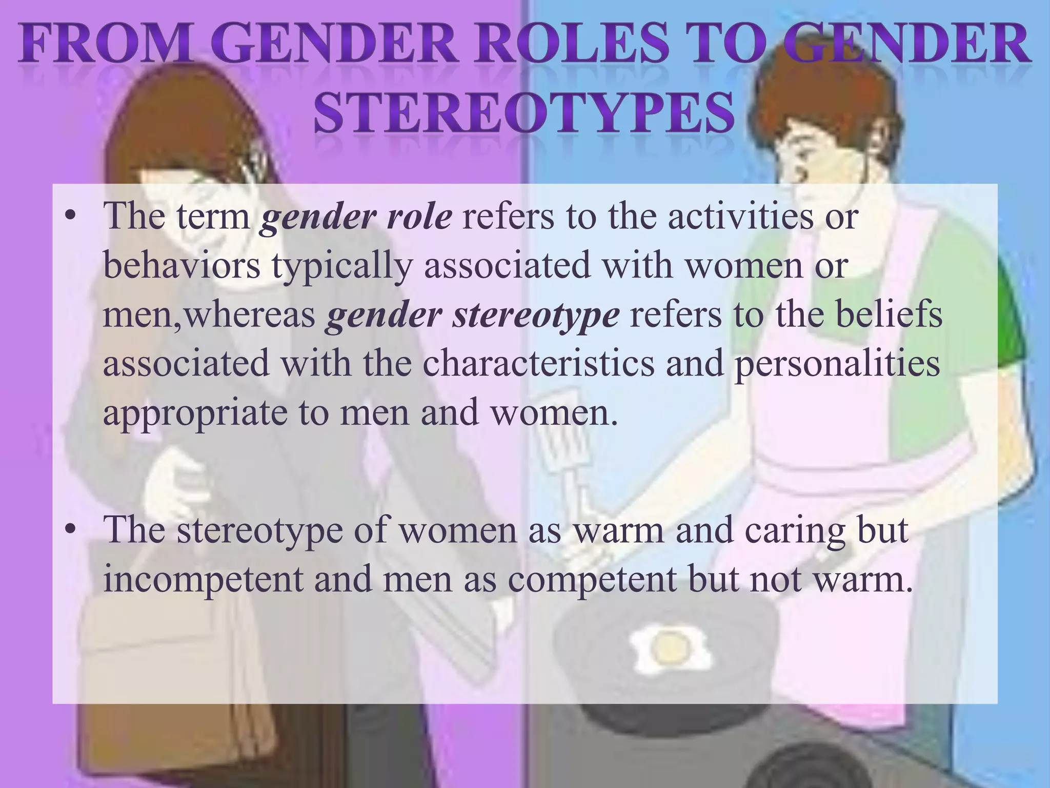 sex trait stereotypes | PPTX